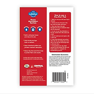 Four Paws Pet Select Pee Pee Pads for Dogs and Puppies 100 Count Standard: 22" x 22"