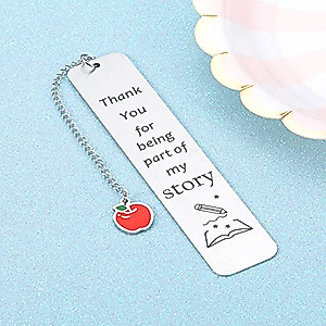 Teacher Appreciation Gifts for Women Men Teacher Appreciation Gifts in Bulk Thank You Gifts for Teachers Thank You for Being Part of My Story Bookmark Gifts from Students Retirement Gifts for Teachers