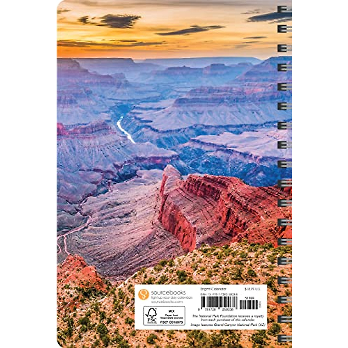 2023 National Park Foundation Planner: 12-Month Weekly Engagement Nature Calendar with Stickers (Thru December 2023)