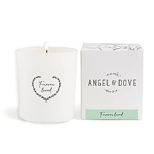 ANGEL & DOVE 'Forever Loved' Soy Wax Remembrance Candle - Sympathy Gift, Memorial to Light in Memory of a Loved One