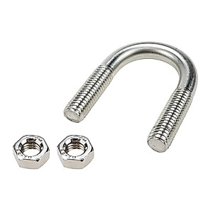 Sscon U-Bolts M10x27 304 Stainless Steel U-Bolt Fastener for 27mm Pipe Dia 5 PCS