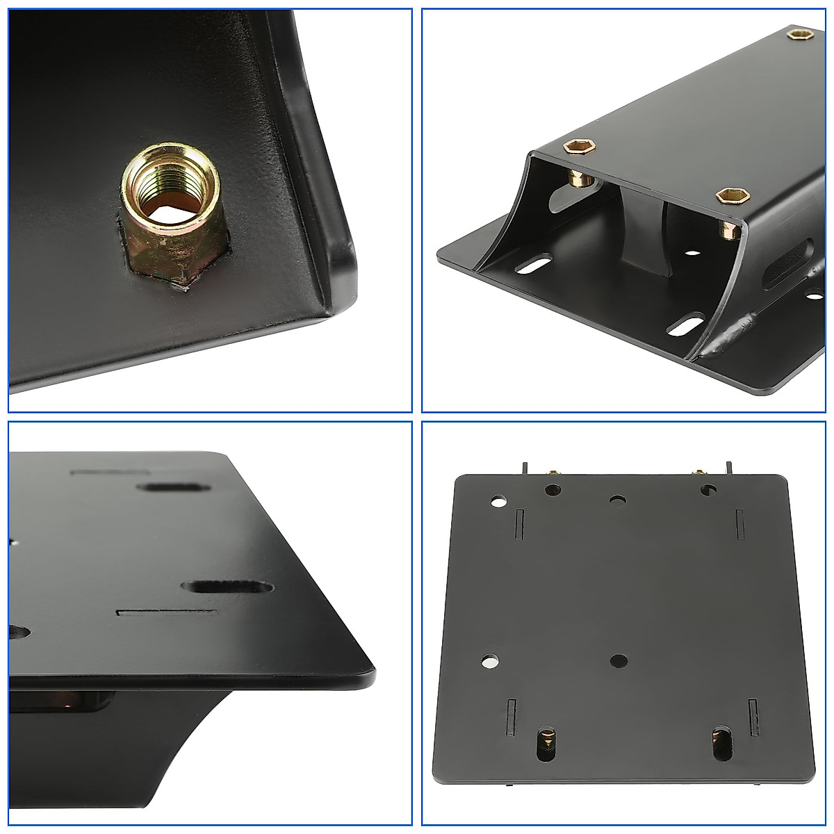 YOXUFA Torque Converter Motor Engine Riser Plate Kit Replacement for Predator 212cc 224cc 196cc 6.5hp Coleman CT200U BT200X Baja Warrior Massimo MB200 GX160 GX200 Engine Mini Bike Go Kart Parts