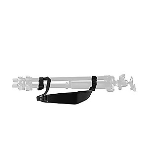 Manfrotto MT190XPRO4 4 Section Aluminum Tripod Legs with Q90 Column (Black), Bundled with A ZAYKiR Tripod Strap Non-Slip with Two Quick-Release Loops (Black)