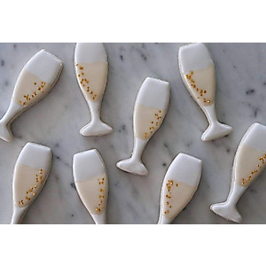 Champagne Glass Cookie Cutter, 4.25" Made in USA by Ann Clark