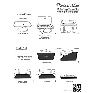 Picnic at Ascot 42 Can Capacity Semi Rigid Collapsible Leakproof Cooler- Designed & Quality Approved in The USA - Yellow/Black