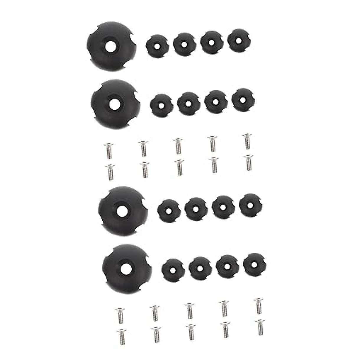 Didiseaon 20 Pcs Kayak Rope Buckle Button kit Cord Buckle Dugout Kayak Replacement Parts Kayak Cords Fixing Buckle Kayak Back Buckle Boat Cord Fittings Elastic Rope Holder Boat Rope Suite