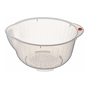 Tiger JNP-S10U 5.5 Cup Capacity White Rice Cooker with Spatula and Measuring Cup Bundle with Rice Washing Bowl and Bamboo Spoon (3 Items)