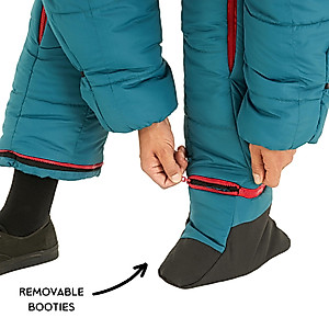 Selk'bag Original Wearable Sleeping Bag - Outdoor and Indoor Sleeping Bags for Camping, Hiking, Travel, and Backpacking - Sleeping Bag Suit - Temp Rating 35 to 44 Degrees F - Green Ice - Small