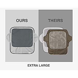 Minnebaby Extra Large Booster Chair Protector Cover, Dining Chair Seat Cover for Booster Seat, Grey