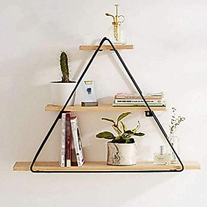 QUUL Solid Wood Wall Shelf，Decorative Wall Shelf for Bedroom, Living Room, Bathroom, Kitchen, Office and Size 70 * 22 * 50CM