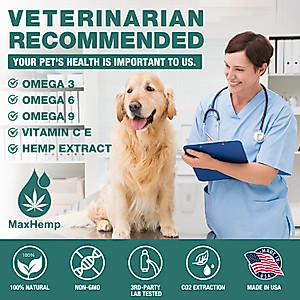 Pet Hemp Oil for Dogs & Cats Calming Joint Pain Sleep Support Anxiety Stress Cough Inflammation Relief Skin Arthritis Care Hip & Joint Supplement Dog Cat Hemp Drops Tincture, Mandarin