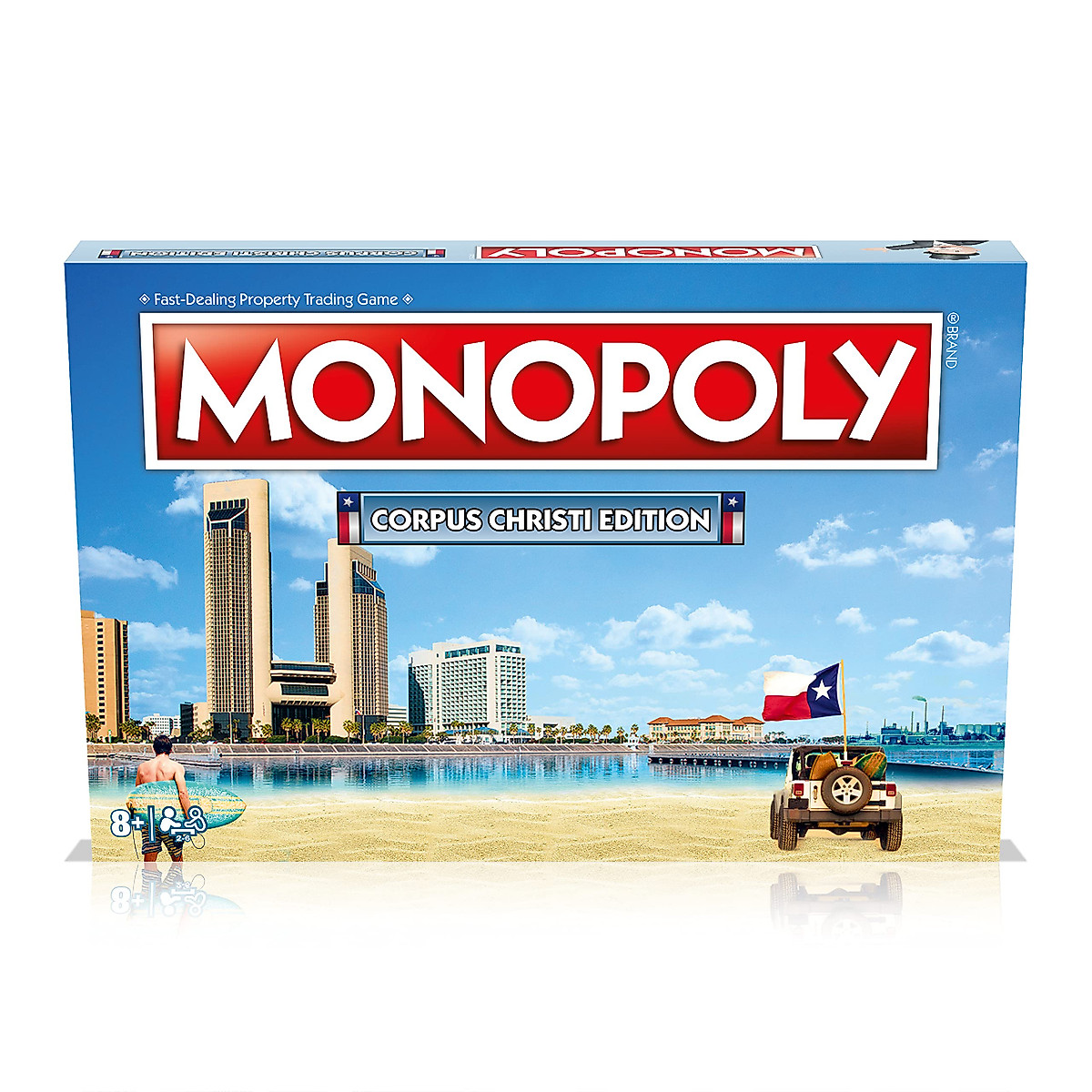 MONOPOLY Board Game - Corpus Christi Edition: 2-6 Players Family Board Games for Kids and Adults, Board Games for Kids 8 and up, for Kids and Adults, Ideal for Game Night