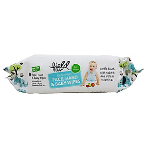 Field Day - Eco-Friendly Baby Wipes Resealable Refill Pack Unscented - 72 Wipe(s)