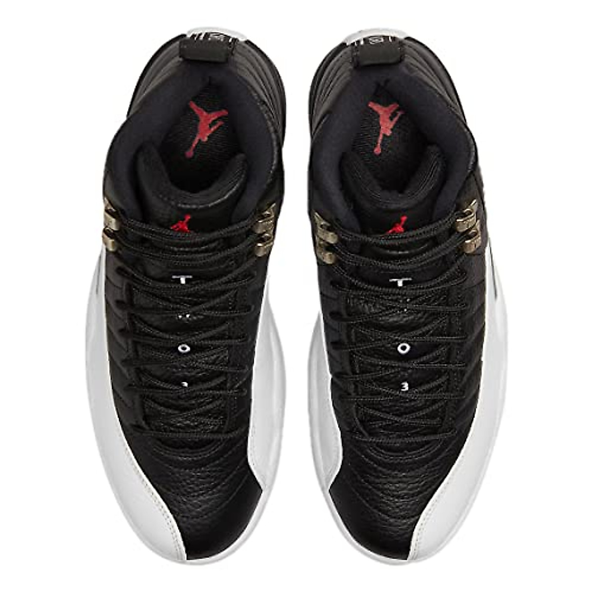 Nike Mens Air Jordan 12 Retro Sneaker, Adult, Black/Varsity Red-White, 9.5 M US