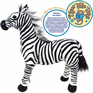 VIAHART Zebenjo The Zebra - 16 Inch Stuffed Animal Plush - by Tiger Tale Toys