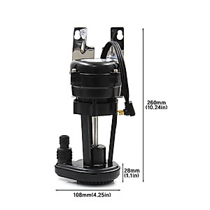 7623063 Water Pump Assembly Compatible with manitowoc Ice Machine made by OEM Parts Manufacturer for A, B, C, E, G, H, J, K, M, P and Q Series，115V, 60Hz, 6W