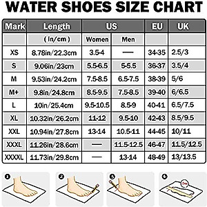 JOTO Water Shoes for Women Men Kids, Barefoot Quick-Dry Aqua Water Socks Slip-on Swim Beach Shoes for Cruise Ship Snorkeling Surfing Kayaking Beach Walking Yoga