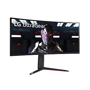 LG 34GP83A-B 34 Inch 21: 9 Ultragear Curved QHD (3440 x 1440) 1ms Nano IPS Gaming Monitor with 144Hz and G-SYNC Compatibility - Black (34GP83A-B) (Renewed)