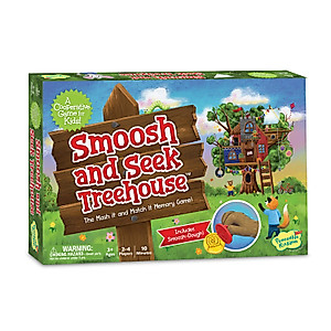Peaceable Kingdom Smoosh and Seek Treehouse - Cooperative Memory-Matching Game - Use Teamwork to Win! - Perfect for Families with Kids Ages 3 & up