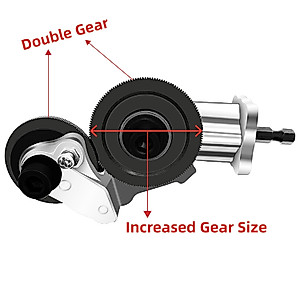 Yu&Yang Electric Drill Plate Cutter, Metal Nibbler Drill Attachment, DIY metal shearing machine with adapter for Steel Copper Aluminum Iron and Other Metals Sheet Cutting