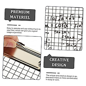 Tofficu Plastic Folders 2pcs Transparent Board Clip Memo Clipboards Sketch Clipboard Plastic Paper Clips Pocket Folders Plastic Office Folders Office Supplies Exam Paper Clips A4 Thin