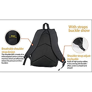 Dolyues 17 inches Fashion Kids Girls School Bag Student Backpack for Teen, Live & Laugh & Love Butterfly Graphic Bookbag Travel Outdoor Daypack Black