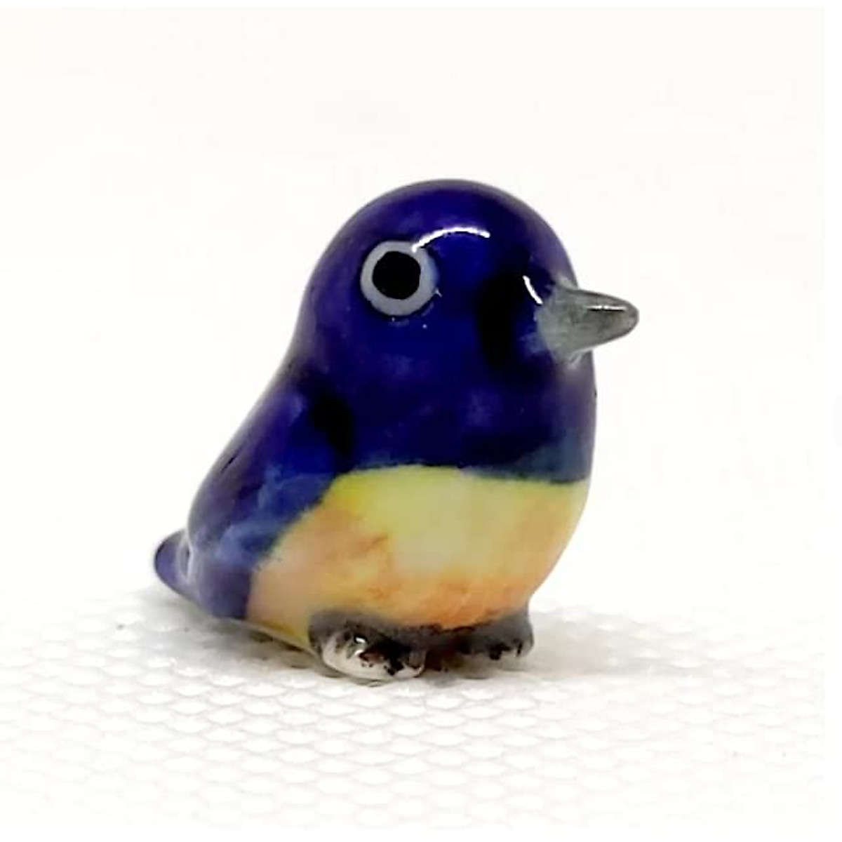 SSJSHOP Bird Micro Tiny Dollhouse Figurines Hand Painted Ceramic Animals Collectible Gift Home Garden Décor (Blue Bird)