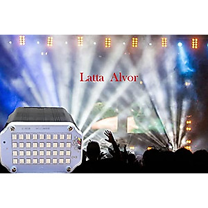 DJ Disco KTV Bars Lights Strobe Lights Stage Light 36 LED Mini Disco LIghts Flash Strobe Lighting with Sound Activated and Speed Control for Party Wedding (multil with a remote control)