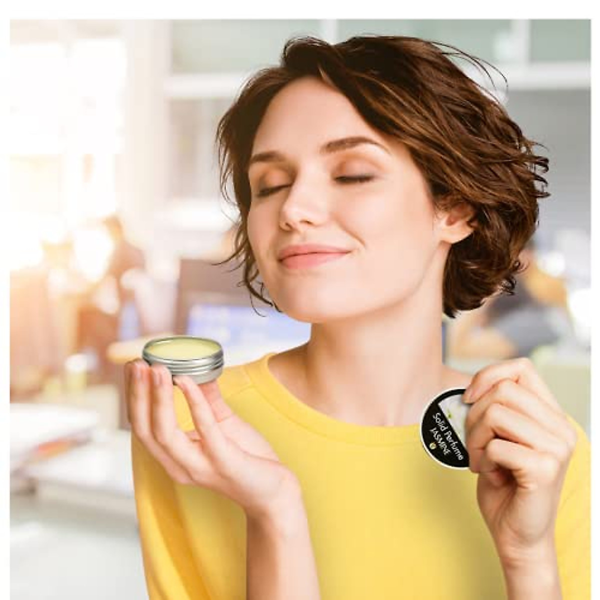 Flowerland Solid Perfume - Portable Pocket Balm Perfume Perfect for Travel Use - Natural Fragrance Parfum for Men and Women - Natural & Vegan - Jasmine (30ml)