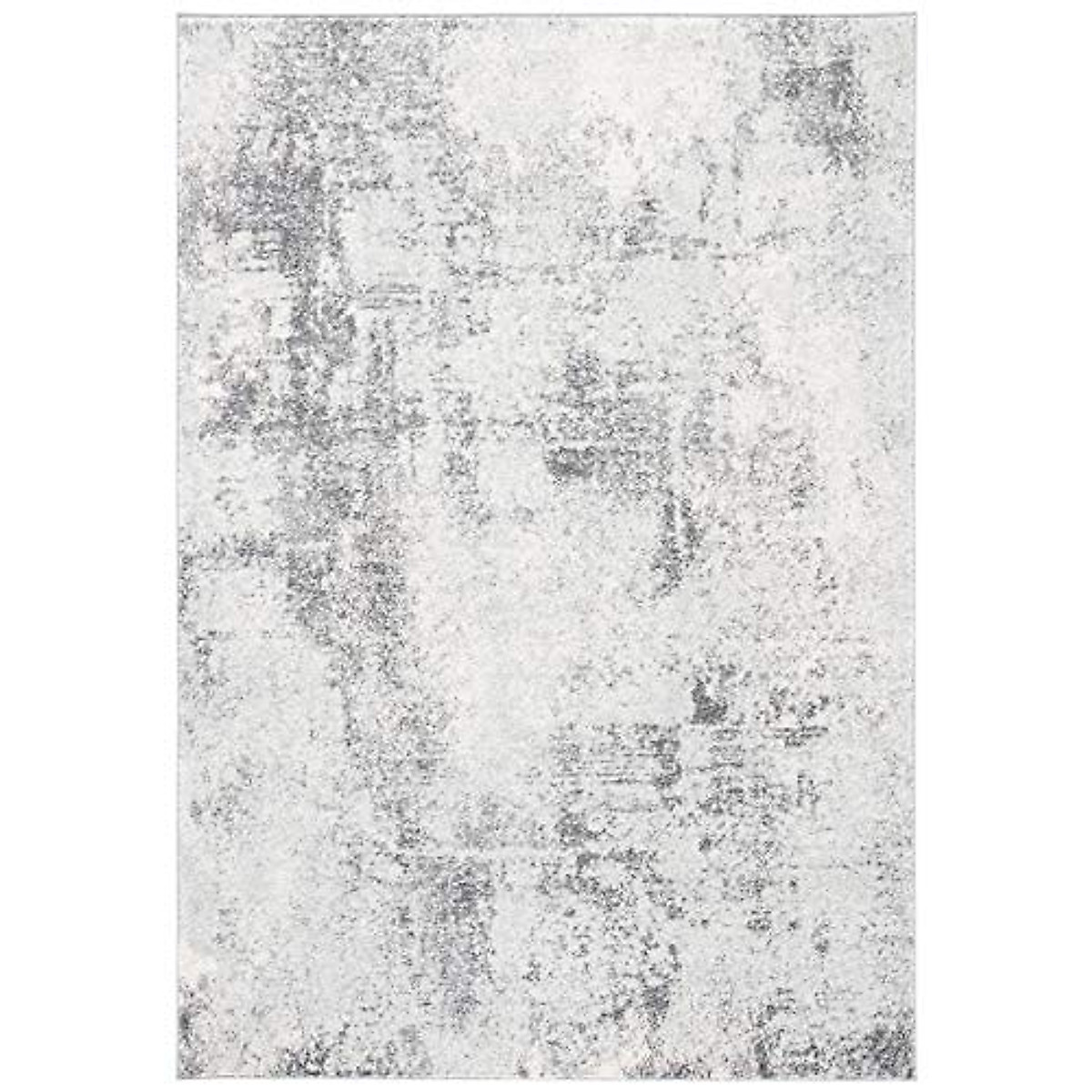 SAFAVIEH Tulum Collection 5'3" x 7'6" Ivory/Grey TUL209B Modern Abstract Non-Shedding Living Room Bedroom Dining Home Office Area Rug