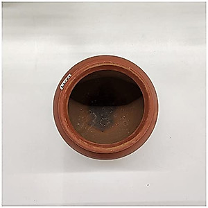 Generic AtoZ India Cart Terracotta Clay Pot For Serving Curd Unglazed Earthen Dahi Handi Tableware Use Handmade Matki Small Pots Natural Organic Indian Mitti Pot, Brown