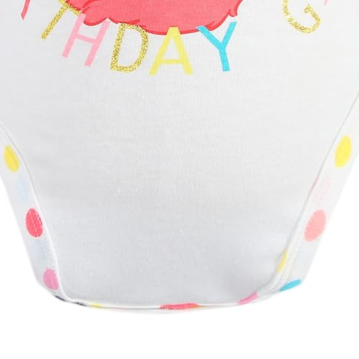 Sesame Street Baby Girl's Elmo Short Sleeve First Birthday Bodysuit Creeper, White, Size 18 Months