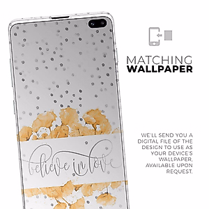 DesignSkinz Karamfila Yellow & Gray Floral V9 Protective Vinyl Decal Wrap Skin Cover Compatible with The Samsung Galaxy S20 (Screen Trim & Back Glass Skin)