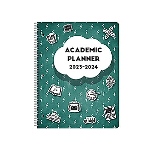 Dated Middle High School Student Planner 2023-2024 Academic School Year, Large (8.5" by 11") Matrix Style Datebook with Classic Middle/High Matrix Cover