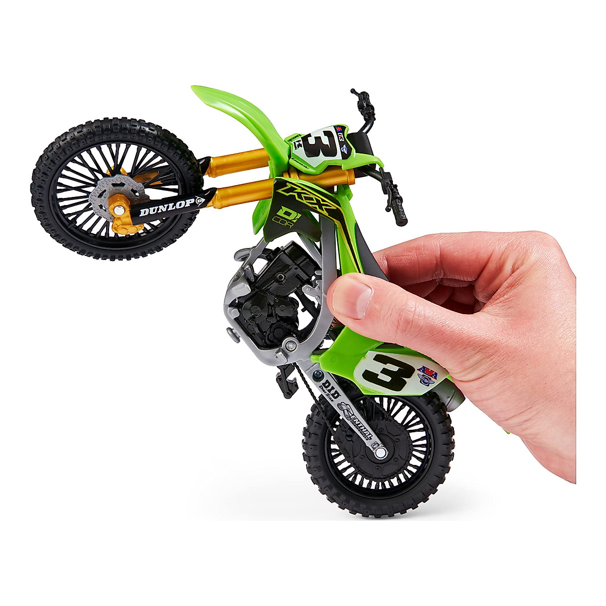 Supercross, Authentic Eli Tomac 1:10 Scale Collector Die-Cast Motorcycle Replica with Display Stand