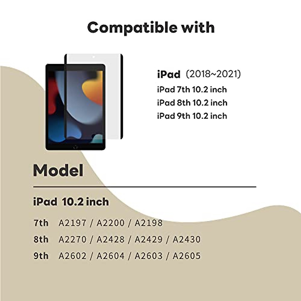 EIP Paperfeel Magnetic Screen Protector Compatible with iPad 9/8/7 (10.2-Inch, 2021/2020/2019 Model, 9th/8th/7th Generation), Anti-Glare, Easy Install, Detach and Clean, Draw and Sketch Like on Paper