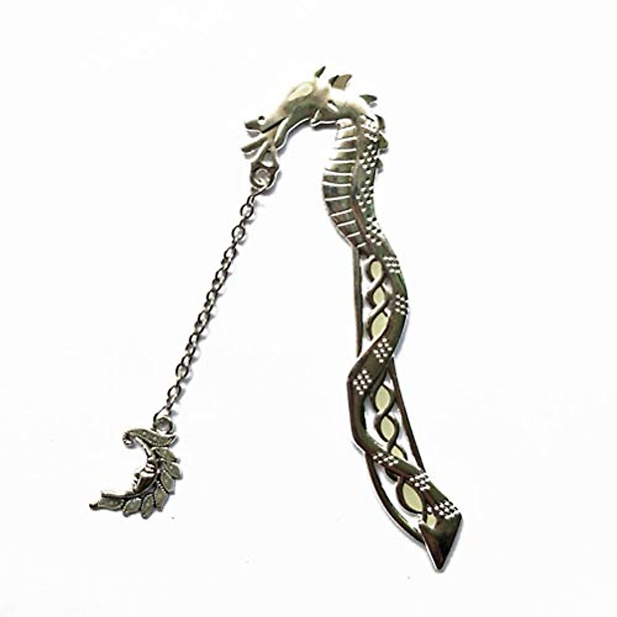 Metal Bookmarks with Chain,Unique Glow in The Dark Bookmark,Inspirational Book Markers for Book Lovers Delicate Gifts