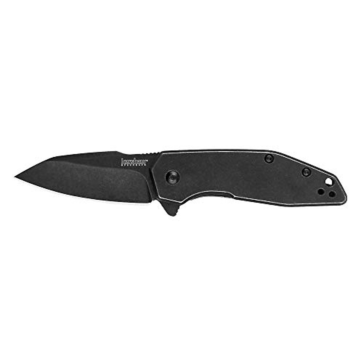 Kershaw Gravel Pocket Knife EDC, 2.5" 8Cr13MoV Steel Reverse Tanto Blade, Assisted Opening Folding Knife,Black