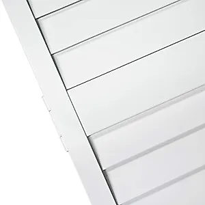 Closet Door, Bi-fold, Louver Louver Plantation Primed White (28X80)