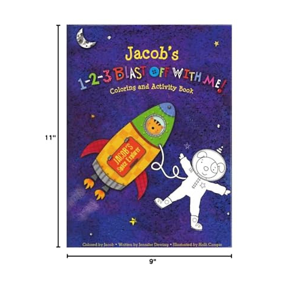 Personalized Coloring & Activity Book for Kids - I See Me! (Outer Space)