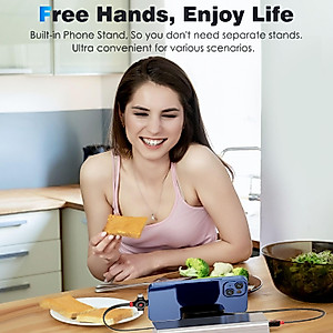 4.5A Multi Charger Cable - Retractable 3-in-1 USB with Lightning/Type C/Micro Ports - 2 Pack 4Ft Fast Sync for iPhone, Samsung, LG, Huawei, Tablets