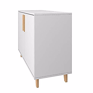 Manhattan Comfort Herald Modern 2 Door Double Sideboard Buffet, White