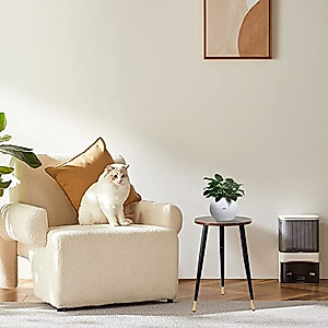 Dunatou Wood Plant Stands, Tall Metal Wood Shelf Holder for Flower Pots, Mid Century Indoor Plant Stand for Corner Living Room Balcony Garden Patio, Modern Home Decor Small Round Side End Table