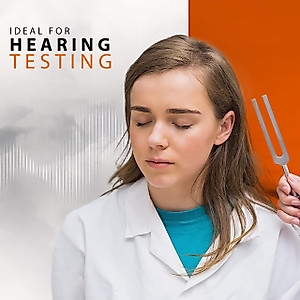 SURGICAL ONLINE Set of 3 Pcs Aluminum Sensory Tuning Forks C 128 512 + Taylor Percussion Hammer Mallet, Superior Diagnostic Kit