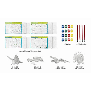 EMBRACE PLAY 3D Puzzles Set of 4| Adult Crafts | Arts and Crafts for Kids | Cool Cheap Stuff | Art Gifts | Arts and Crafts | DIY Kits for Teens - Hobby-Model-Figure-Building-Kits