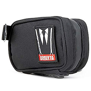 DIME BAGS Omerta Boss with Lock Padded Pouch with Activated Carbon Technology | 3-Digit Combo Lock | Low-Profile, Sleek Design (5 Inch, Black)