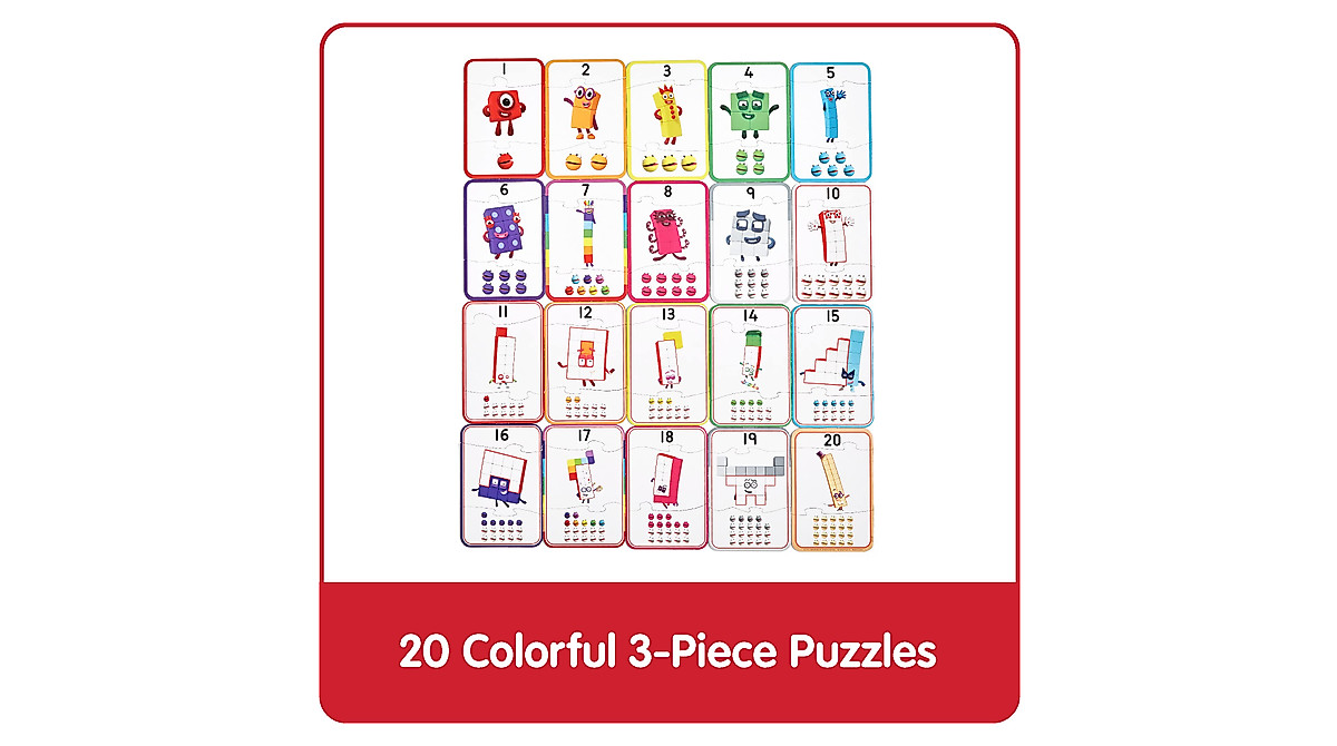 hand2mind Numberblocks Puzzle Set for Kids 3-5