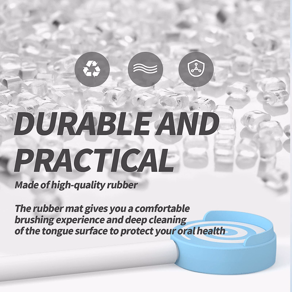 UAIAGM 5 pack Toddler Tongue Cleaner Kids Tongue Scraper or Cleaner Set Dental Scrapers for Kids Helps Freshen Breath Remove Gunk Multicolored with Easy-to-Grasp Handles and Brush Covers