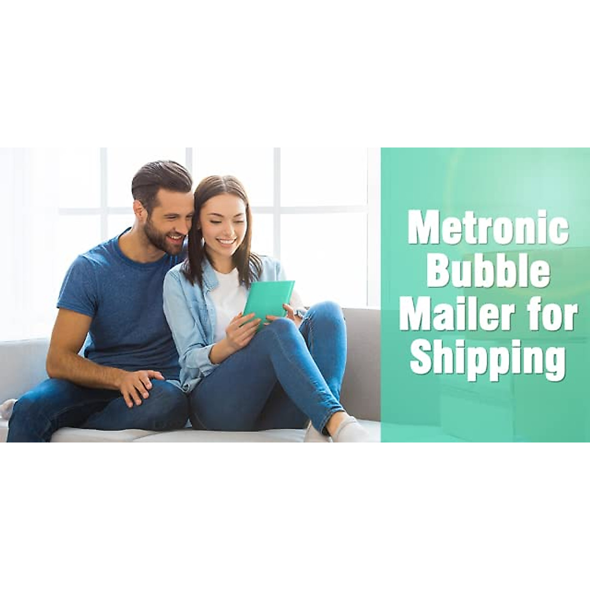 Metronic 100 Pack Bubble Mailer 6x10, Waterproof Padded Envelopes Self-Seal Small Bubble Mailers Cushioning Bubble Envelopes for Shipping,Small Items, Jewelry Makeup Supplies, Packaging Bulk#0
