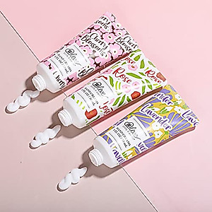 Hand Cream Gift Set - Hand Lotion Gift Set for Dry Crack Hands, Travel Moisturizing Hand Lotion with Vitamin E, Hand Cream Gift Set for Women Christmas Birthday Valentine. Pack of 6,1.0 oz Tube